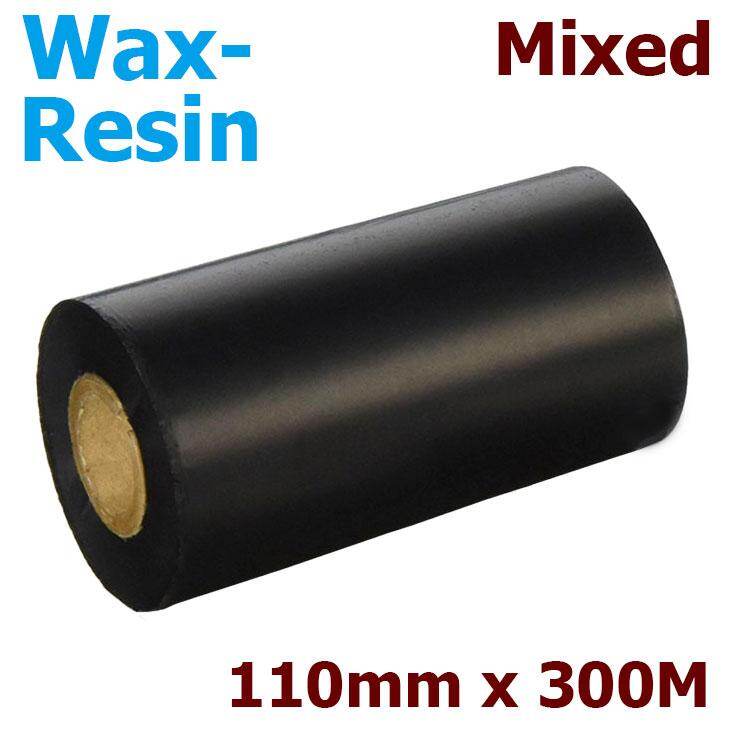 Wax-Resin Mixed 110mm x 300M Barcode Ribbon for Thermal Transfer ...