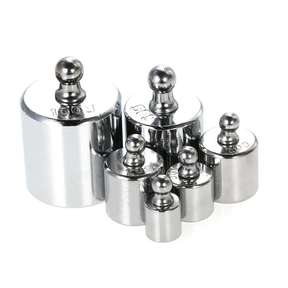 6pcs Weight 5g 10g 2x20g 50g 100g Grams Precision Calibration Weights Kit Set Total 200g with ...