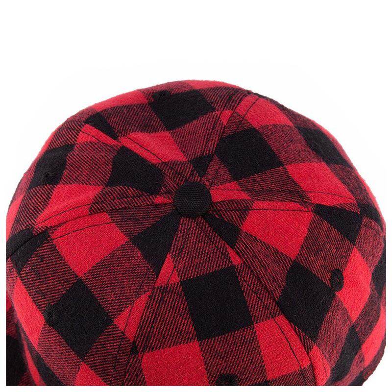 WuKe Plaid Snapback Hip Hop Cap Baseball Skateboard Hip Hop Cap Men ...