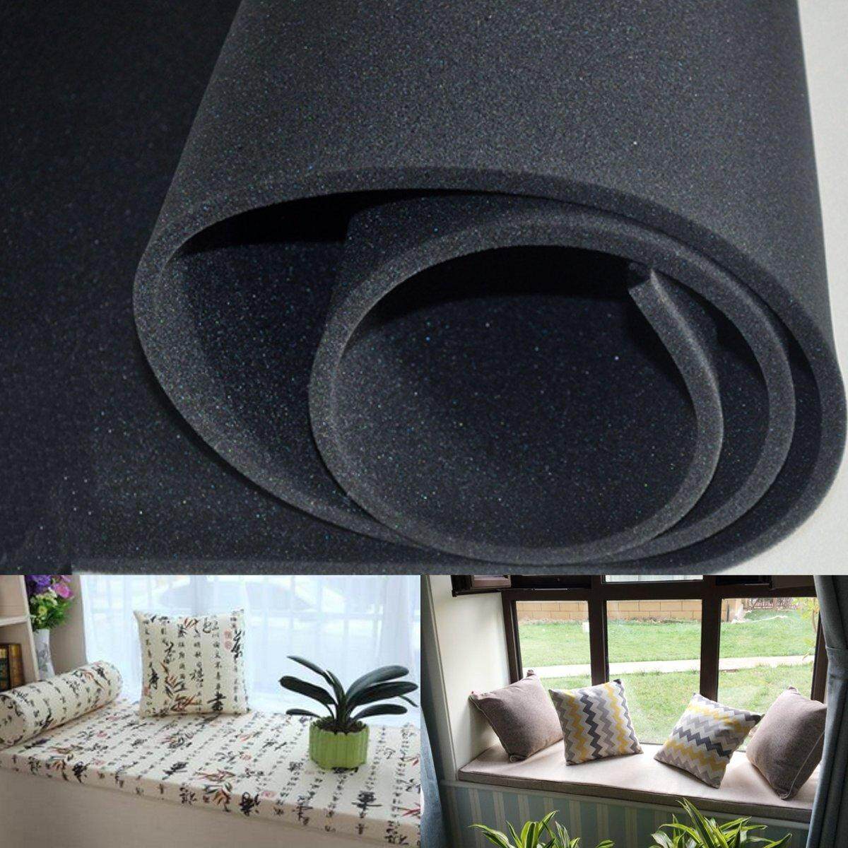 79"X24" Upholstery Black High Density Foam Cushion Rubber Sheets Sofa ...