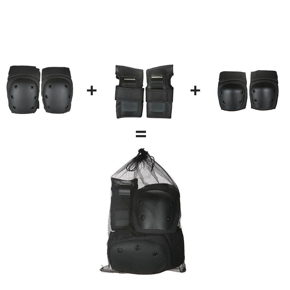 Lixada 6PCS Brace Cycling Roller Skating Skateboard Elbow Knee Wrist ...