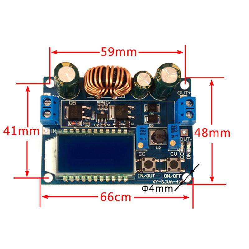 4A Buck-Boost Converter Module Adjustable Buck Boost Board With LCD ...