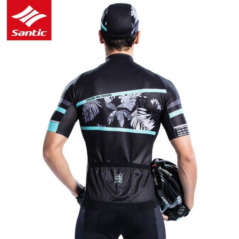 Santic Men Spring Summer Short Sleeves Cycling Jersey Windproof Italy ...