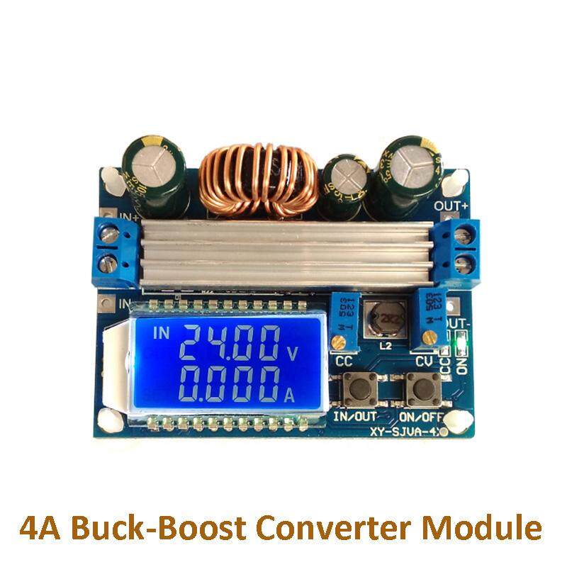 4A Buck-Boost Converter Module Adjustable Buck Boost Board With LCD ...