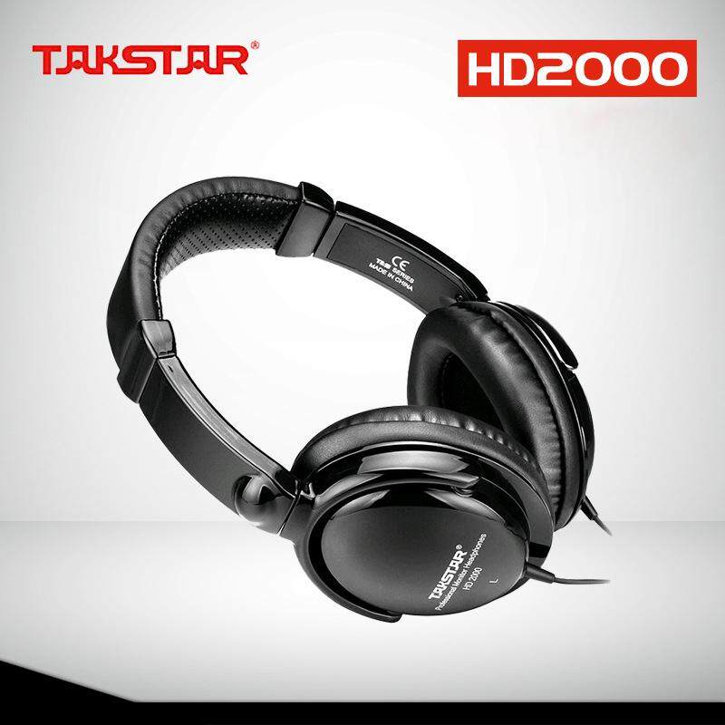 Takstar HD2000 ชุดหูฟังเพลงจอภาพของหูฟังดีเจจัดส่งฟรีเสียงผสมบันทึกมือ ...