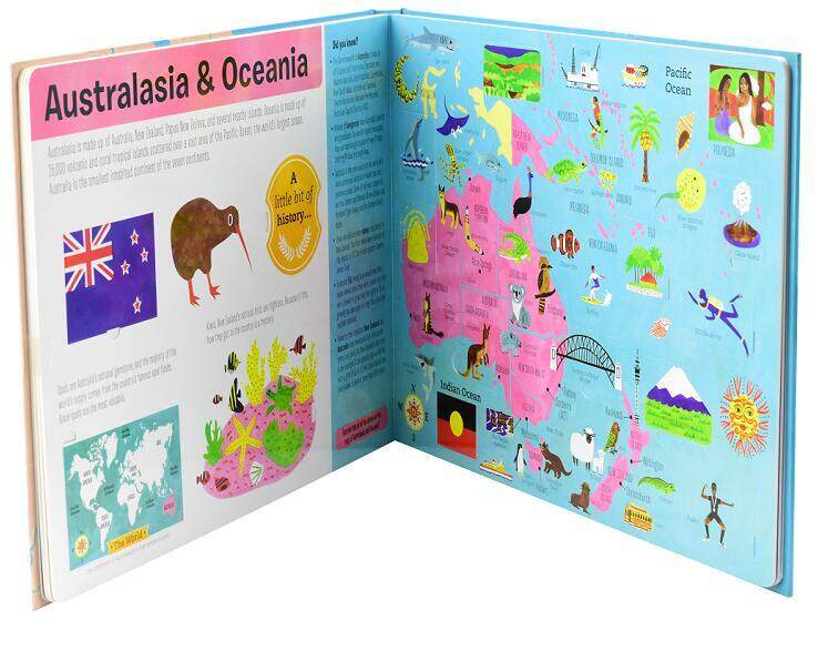 Original Children Popular Books The Seven Continents Of The World Board ...