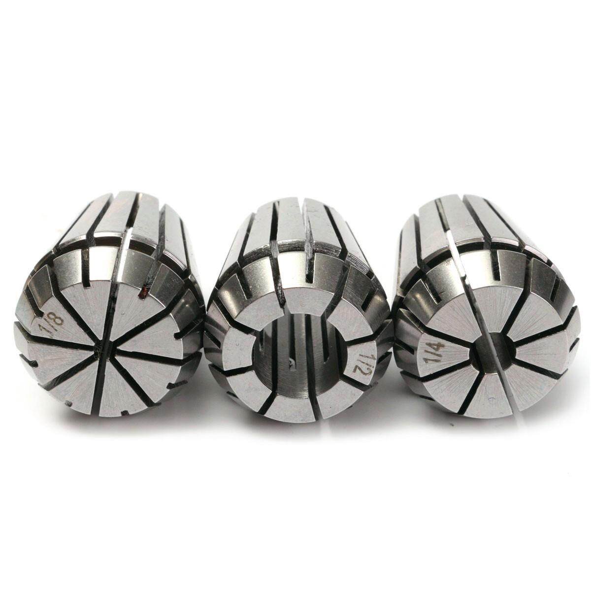 3Pcs ER25 Spring Collets Collet Chuck Milling Lathe Tool Set CNC 1/8" 1 ...