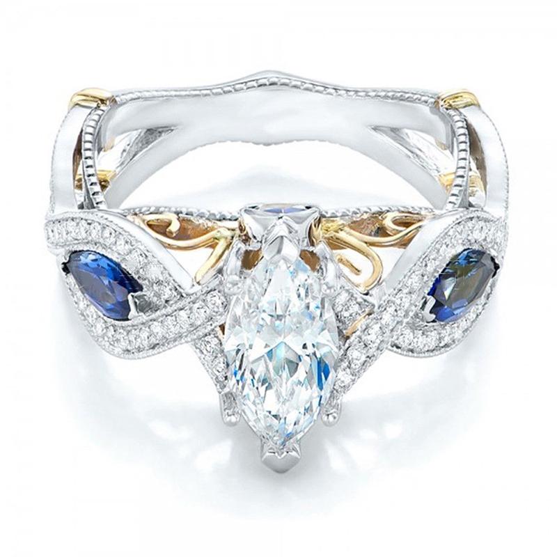 Women & Men Engagement Filled Wedding Ring NEW Fashion Jewelry Rings ...