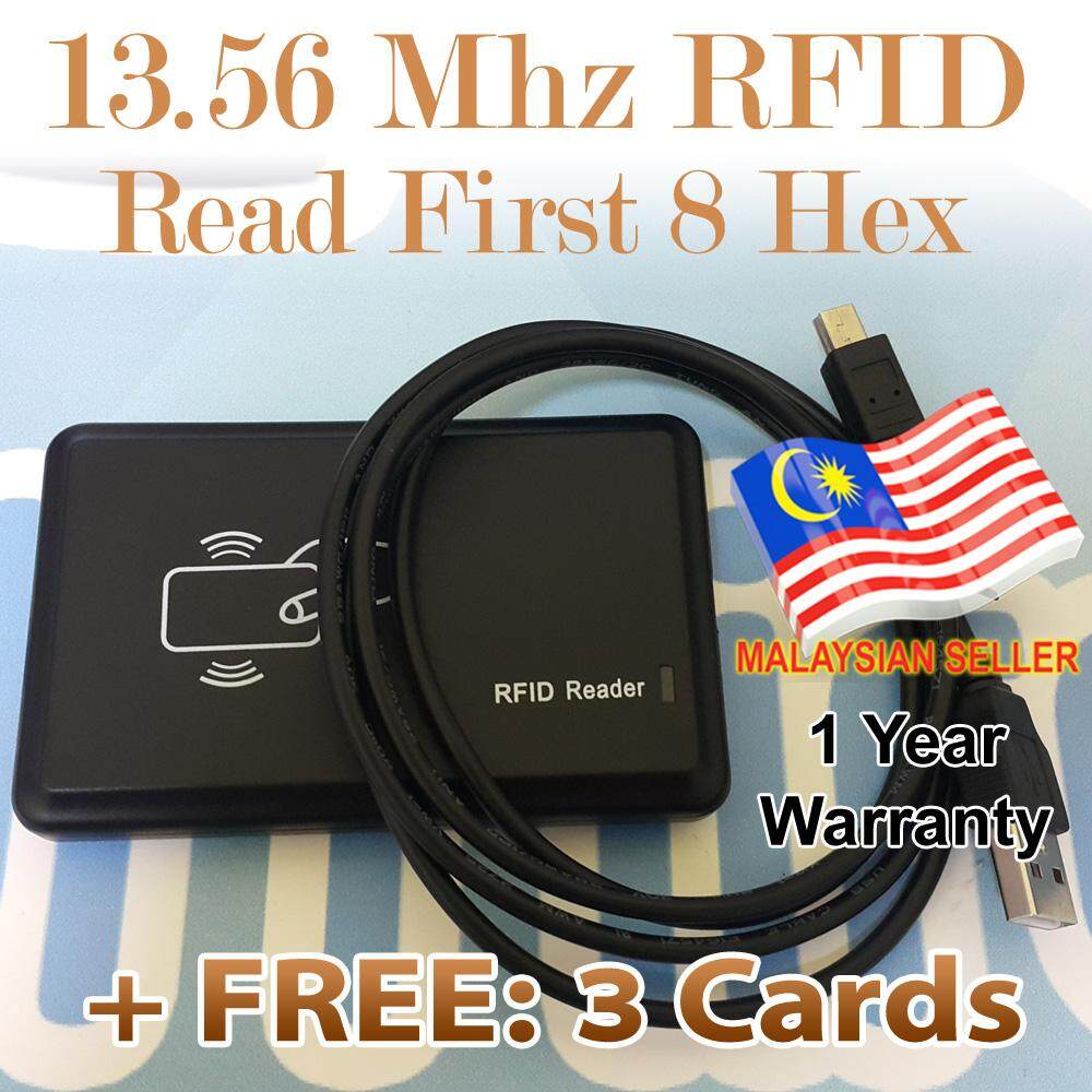 Read First 8 Hex 13.56Mhz RFID Proximity Card Reader IC Mifare USB 13. ...