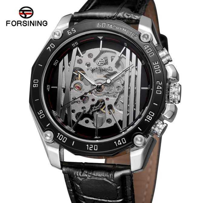 Forsining Men Watches Steampunk Design Luxury Gear Movement Creative ...