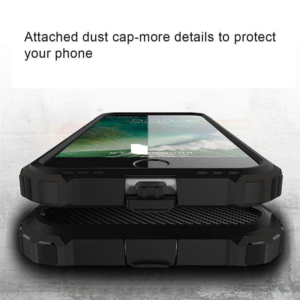 iPhone 8 Case, iPhone 7 Phone Case, Hard Rugged Hybrid Armor Protective ...