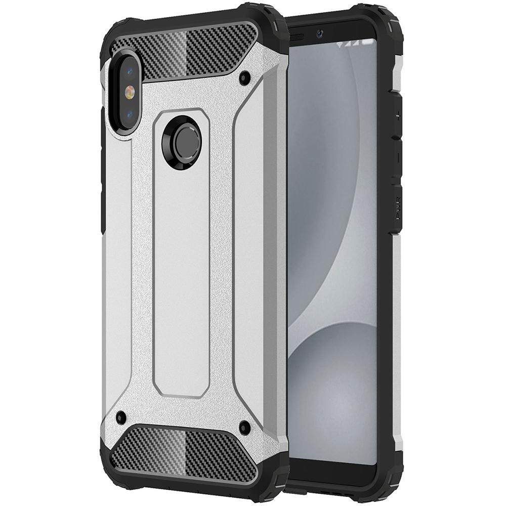 For Xiaomi Redmi Note 5 Phone Case, Shockproof Hard Rugged Hybrid Armor Back Cover Soft Silicone ...