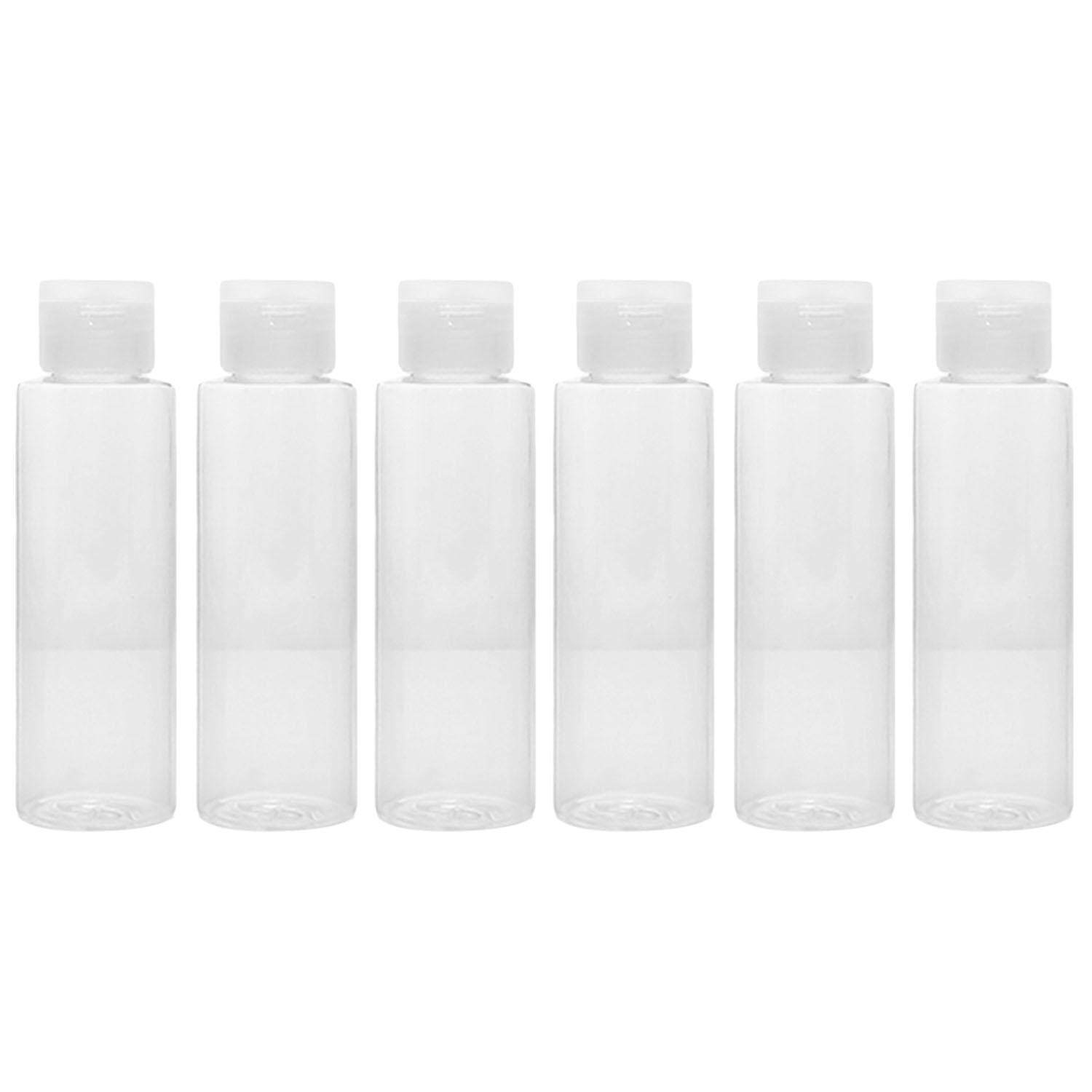 10 PCS 100ml Clear Plastic Air Flight Travel Bottles Set Lotion Shower ...