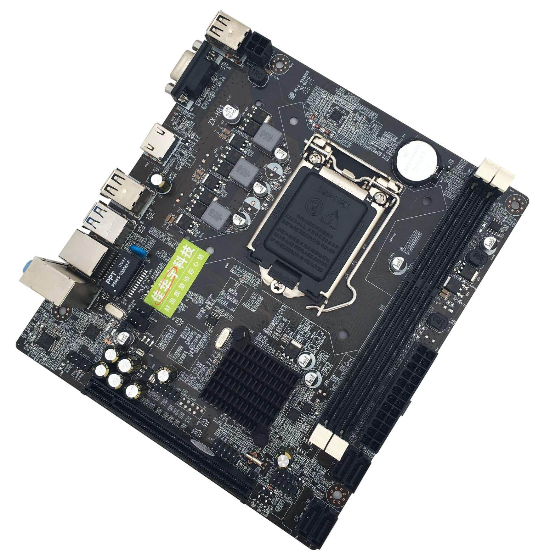 H81 เมนบอร์ด 1150 Intel Core 4 รุ่น USB 3.0 SATA3.0 เมนบอร์ด HDMI USB ...