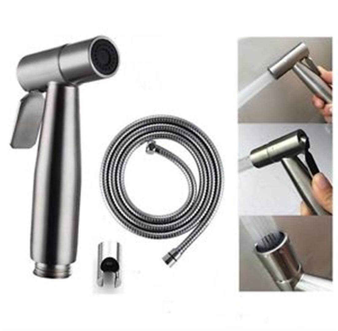 ISANO SUS304 S/Steel Hand Bidet Set WITH 4FT STEEL FLEXIBLE HOSE | Lazada