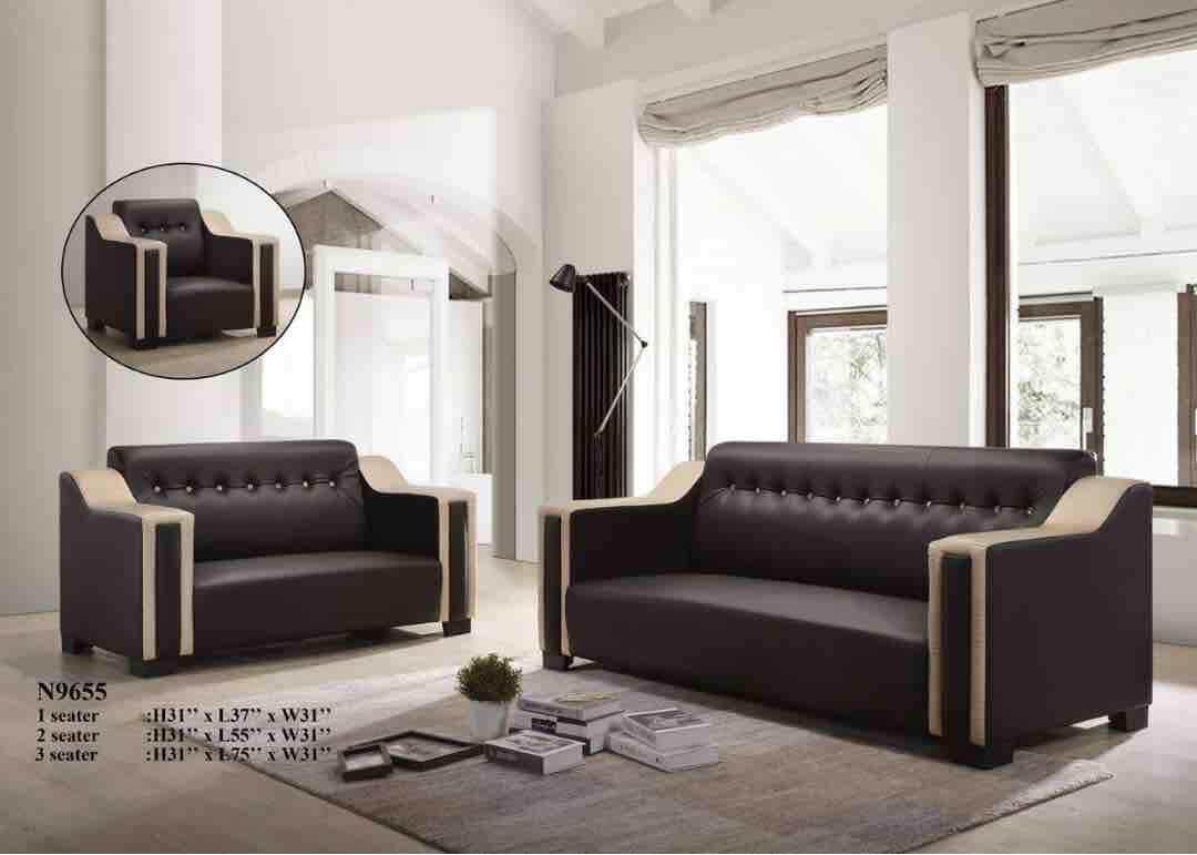PVC Sofa Set 1 Seater 2 Seater 3 Seater Sofa Kulit | Lazada