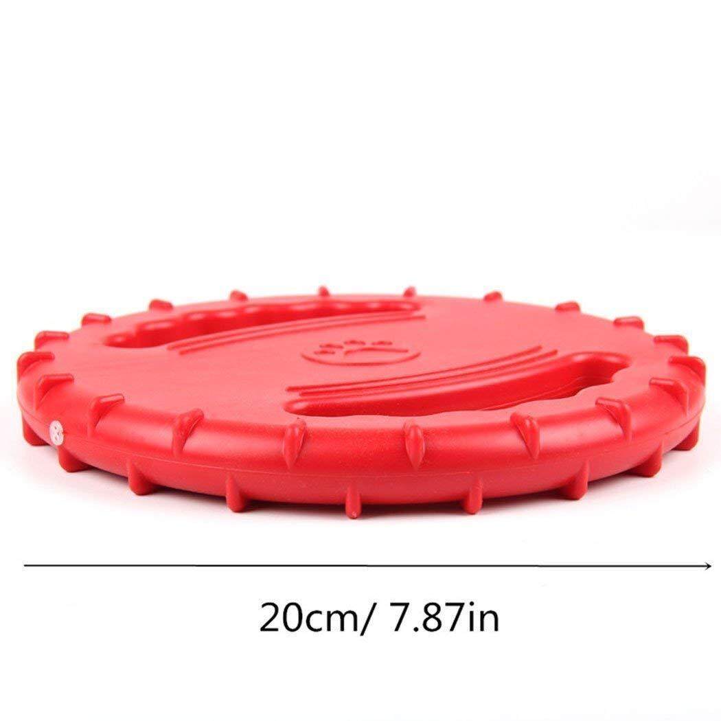 Dog Flying Disc,Indestructible Rubber Dog Flying Disc, Squeaky Float ...