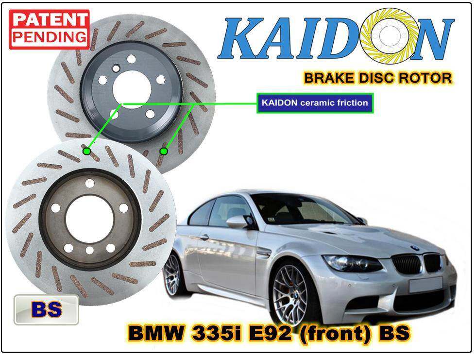 BMW 335i E92 disc brake rotor KAIDON (front) type "BS" spec | Lazada