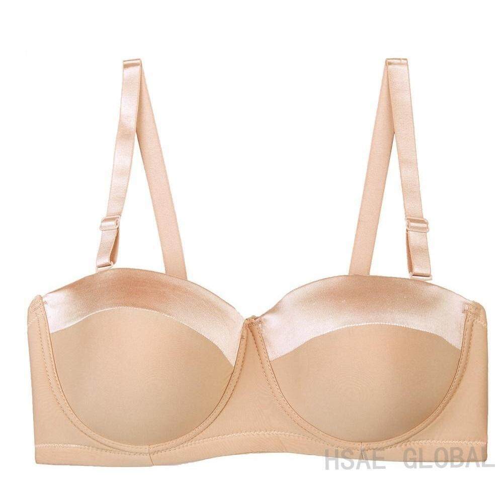 Women 1/2 Cup Strapless Bra 34-46 C/D/E Plus Size Underwired N059 ...