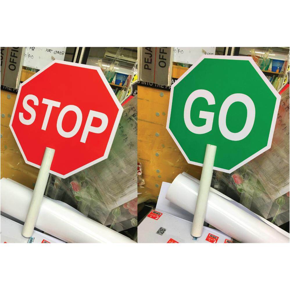 STOP & GO SIGN BOARD | Lazada