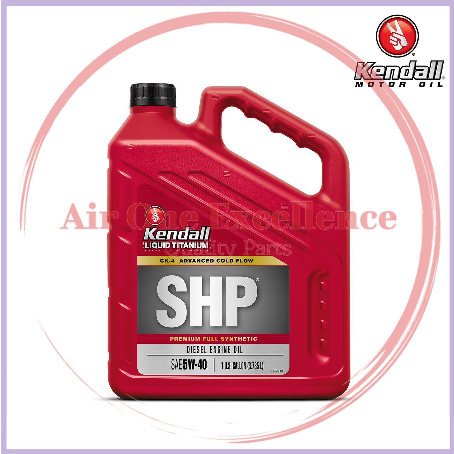 KENDALL SHP 5W40 Diesel Full Synthetic Liquid Titanium 1-Gallon (3.785L ...