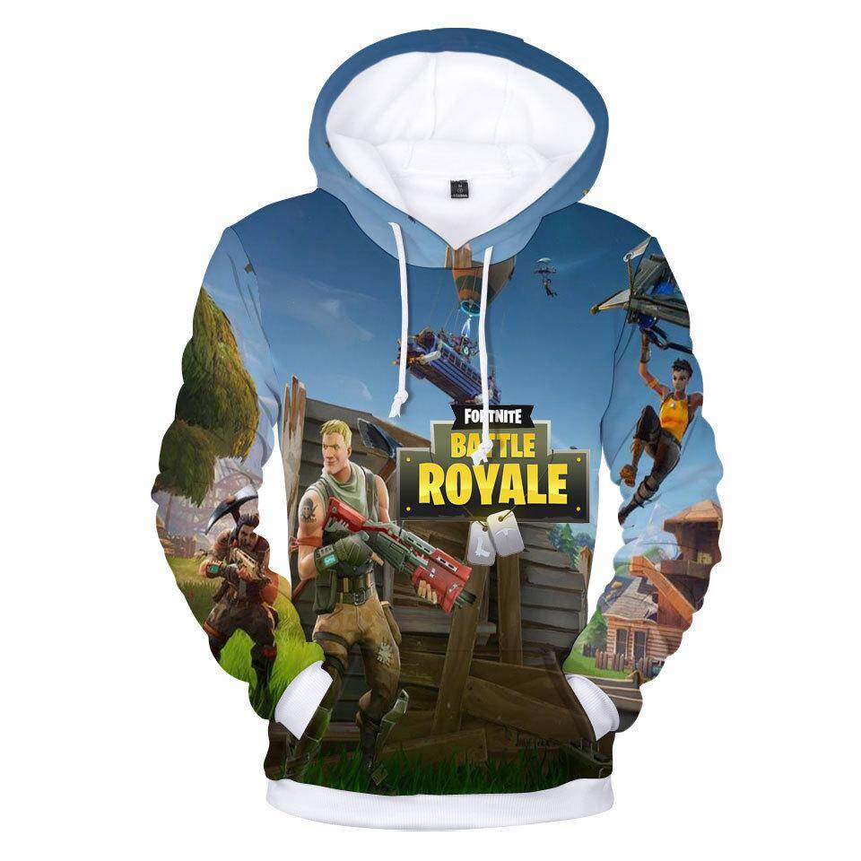 2018 Fashion 3D PvP Competitive Shooting Game Fortnite Floarl Hoodie ...