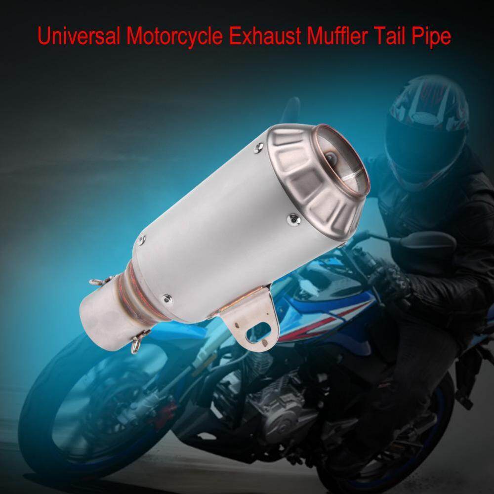 Universal Motorcycle Muffler Exhaust Tail Pipe Tip Stainless Steel ...