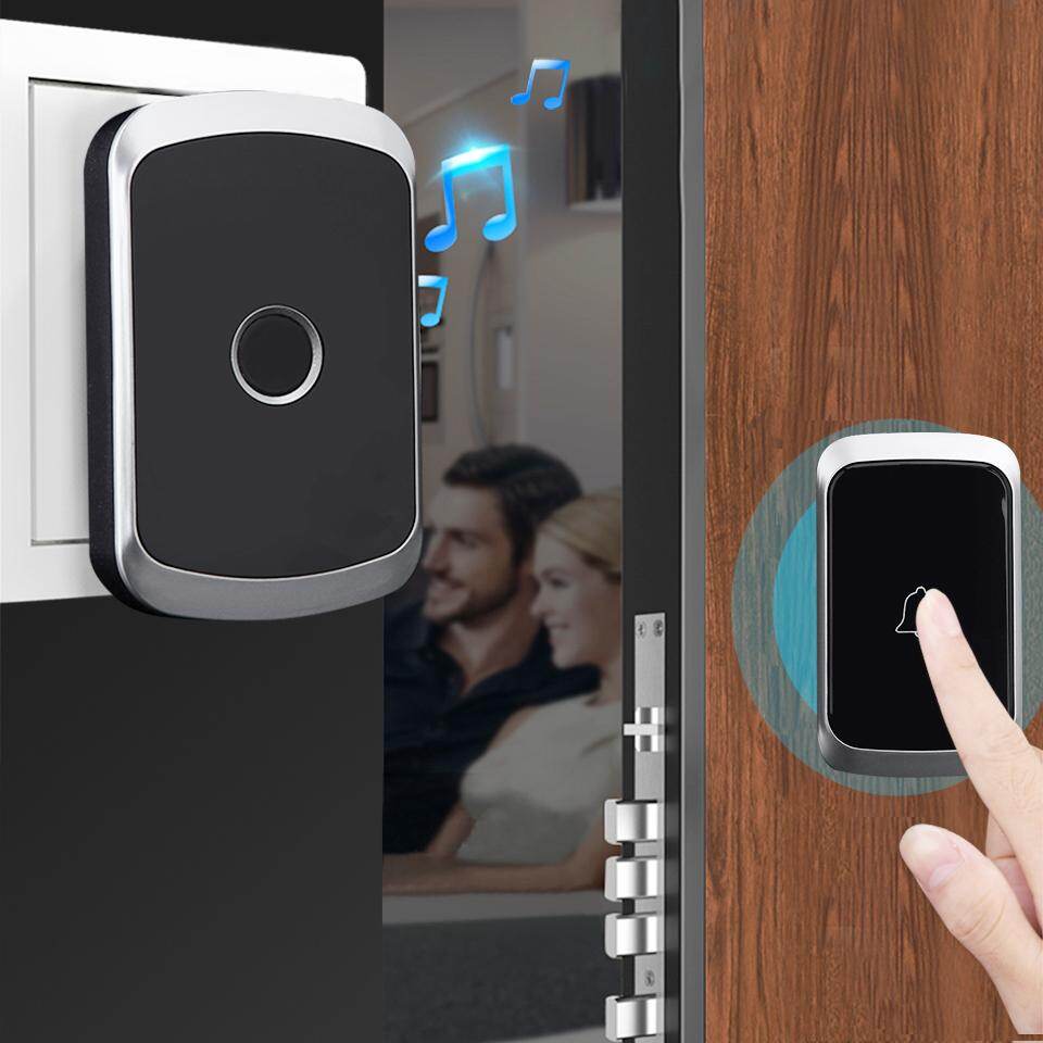 Wireless Door Bell Home Doorbell Waterproof 3 Volumes 36 Ringtones 1 ...