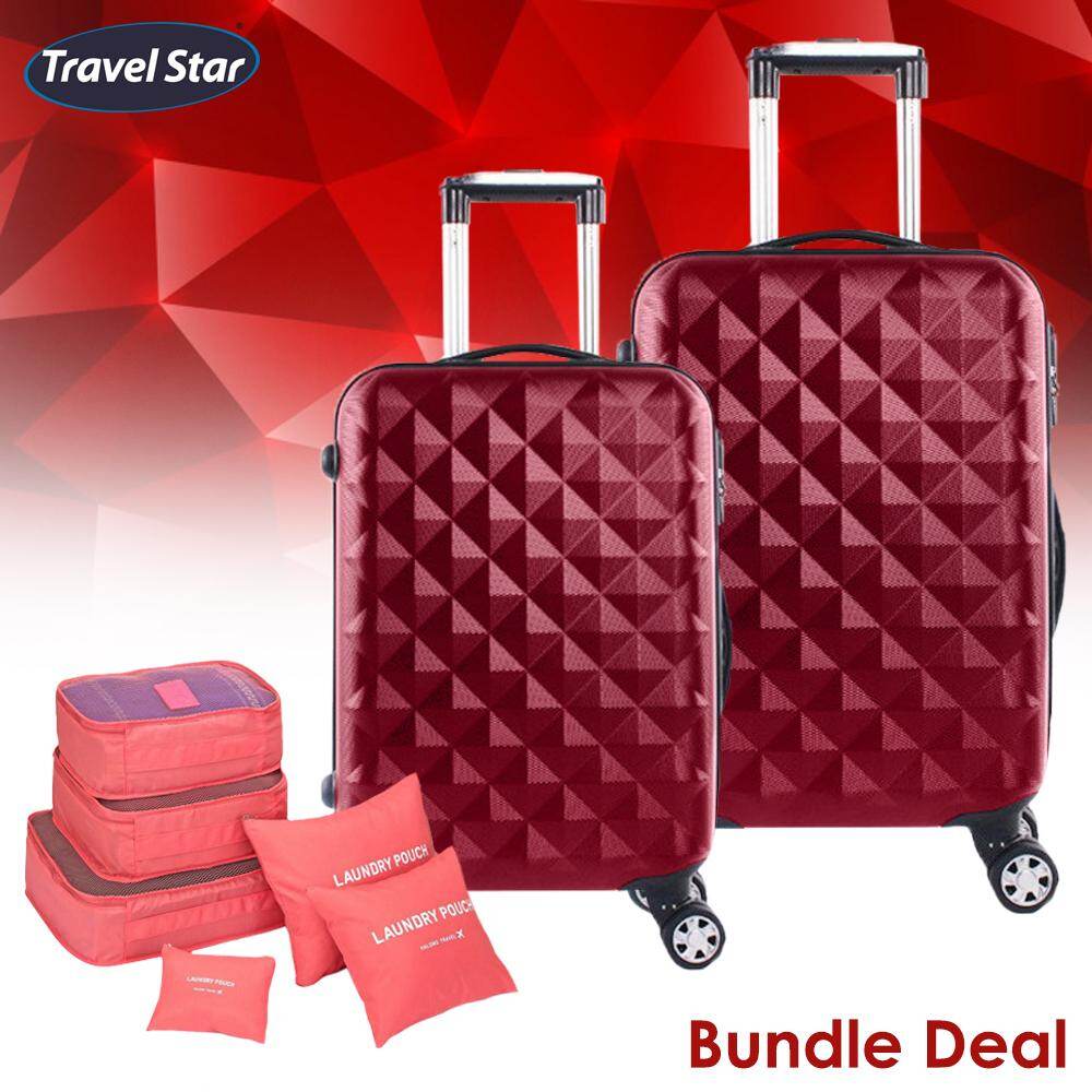 BUNDLE: Travel Star SD Series 2 in 1 Luggage Bagasi Set + 6 in 1 Travel ...