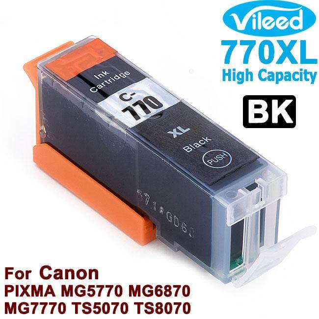 2pcs Pgi-770Xl Bk For Canon High Capacity Print Ink Cartridge 770 ...