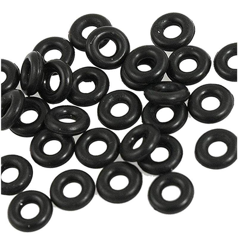 30 Pcs 2.5mm x 6.5mm x 2mm Rubber O Rings for Wacky Worm Fishing ...