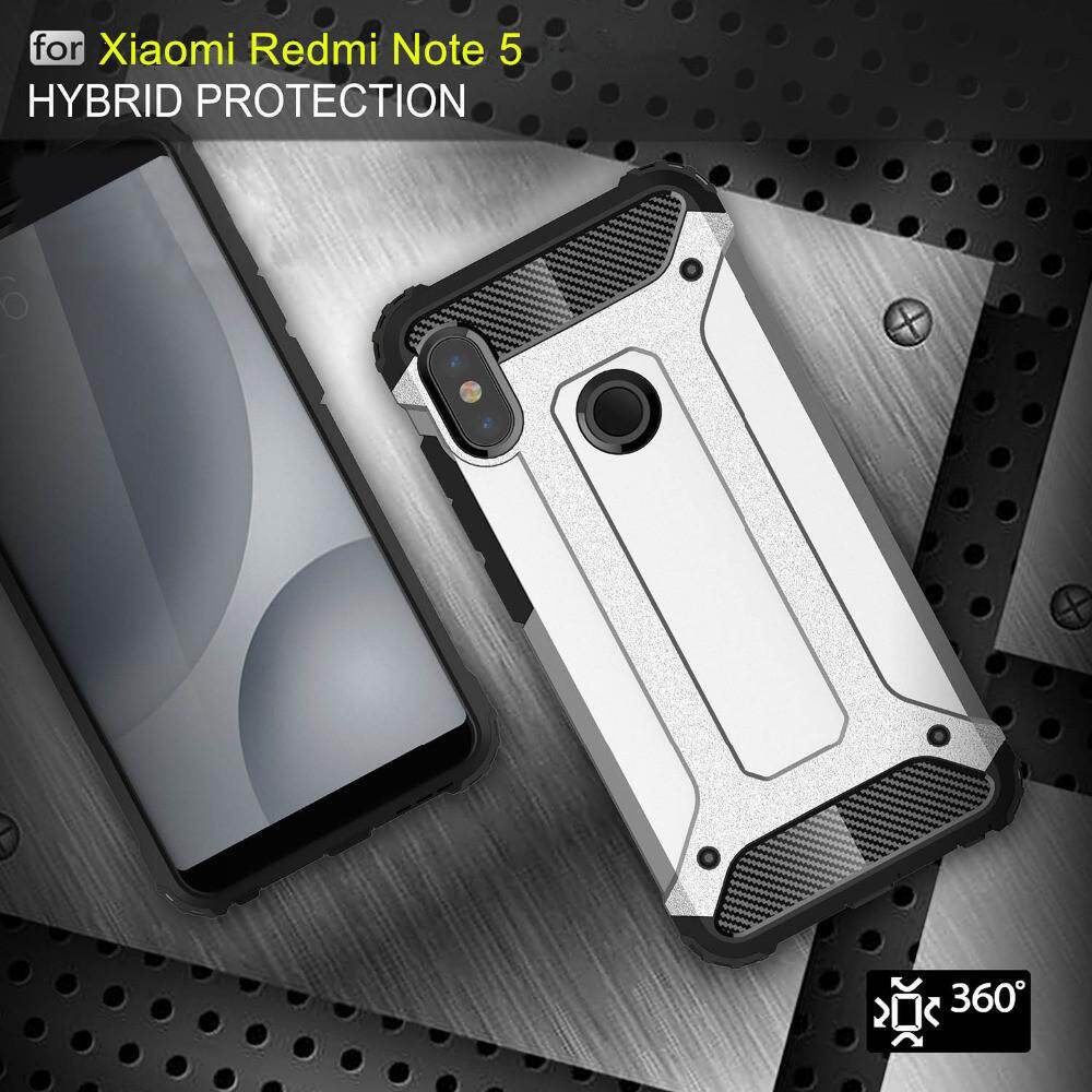 For Xiaomi Redmi Note 5 Phone Case, Shockproof Hard Rugged Hybrid Armor ...