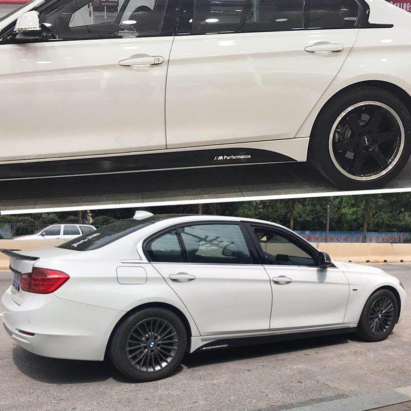 2 ชิ้น/เซ็ตรถจัดแต่งทรงผม /// M ประสิทธิภาพรถสติ๊กเกอร์ร่างกาย D ecals สำหรับ BMW E46 E39 E38 ...