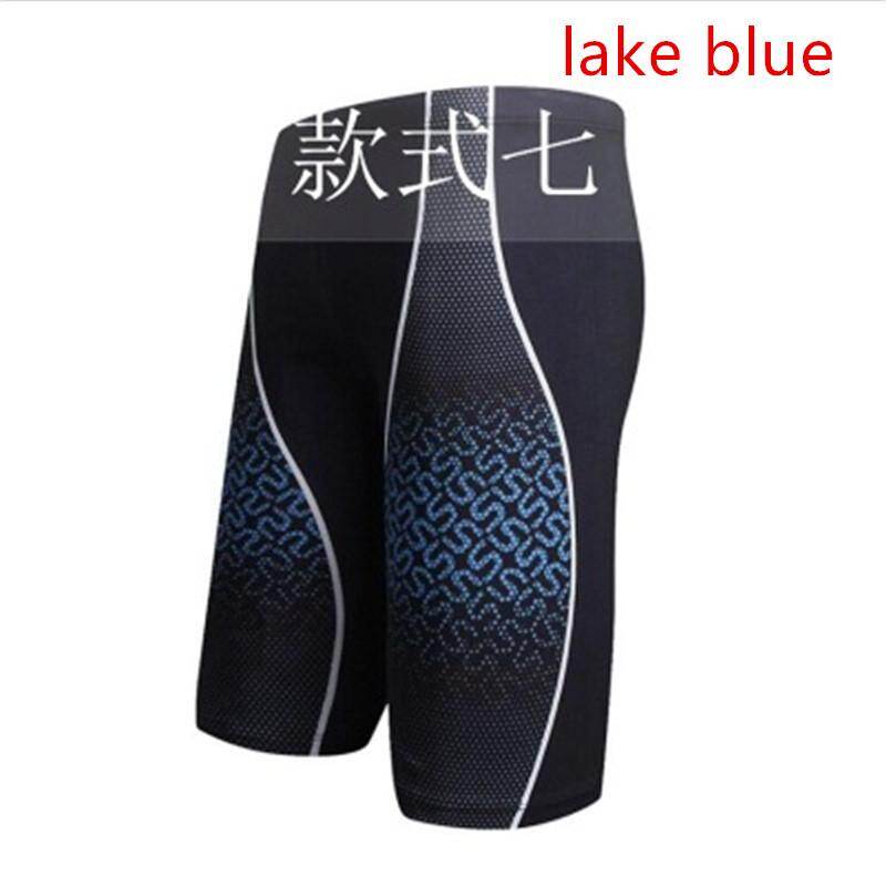 Professional Men Competitive Swim Trunks Shark Skin Swimwear Solid ...