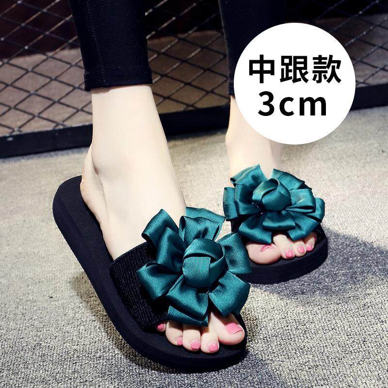 2018 รองเท้าแตะทำมือผู้หญิงฤดูร้อนพื้นรองเท้าหนา Cool ลากแฟชั่น Non ...