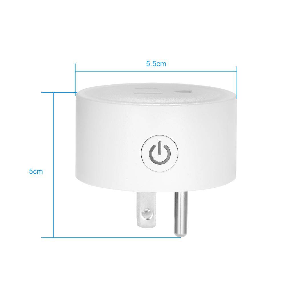 Mini Smart WiFi Socket Remote Control by Smart Phone from Anywhere Timing Function, Voice ...