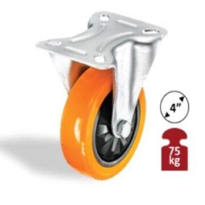 MR CASTOR HEAVY DUTY PU CASTOR WHEEL - RIGID (1 YEAR WARRANTY) | Lazada