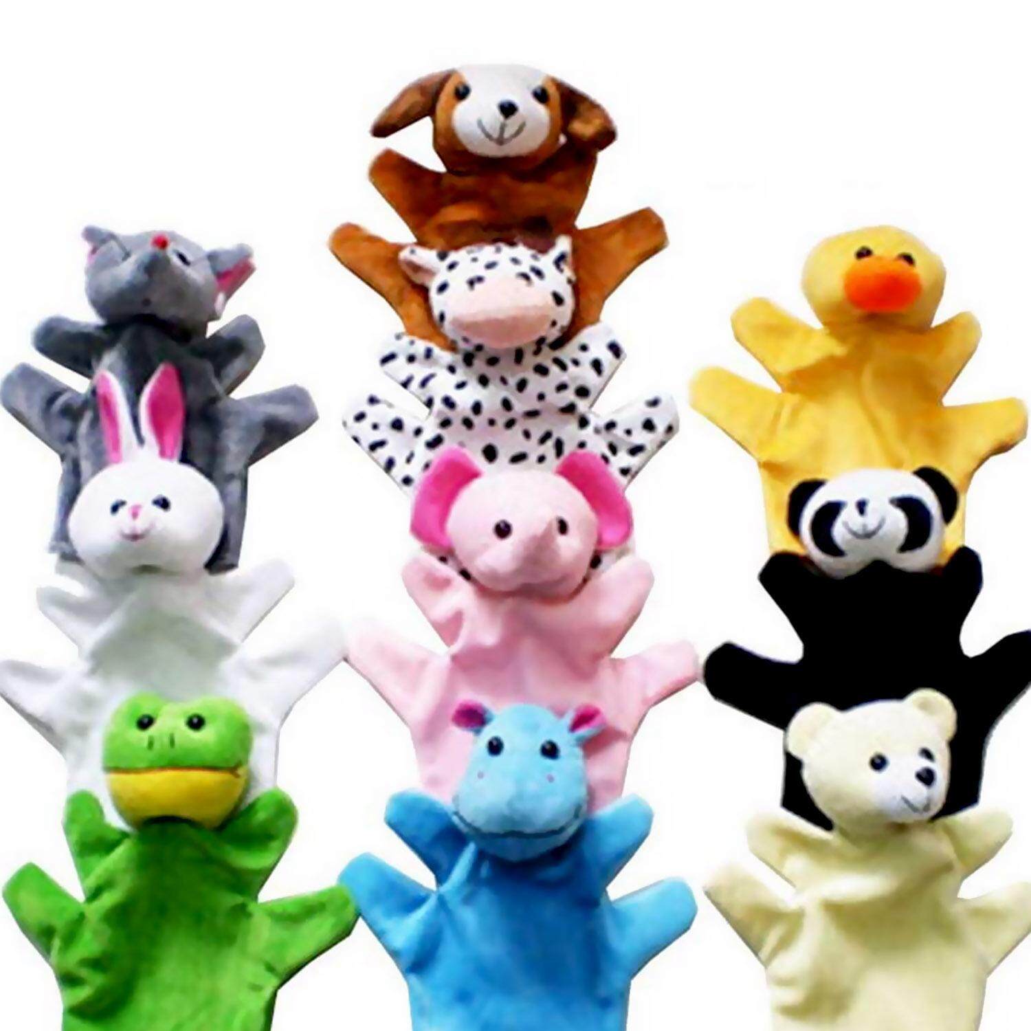 【in stock】10 PCS Assorted Animal Styles Kids Hand Puppets Doll Toys for ...
