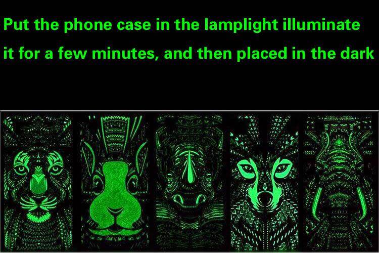 SHUNJIA [Night สว่างส่องแสง] รูปแบบหมาป่า Redmi5 ปลอก Hard สำหรับ Redmi ...