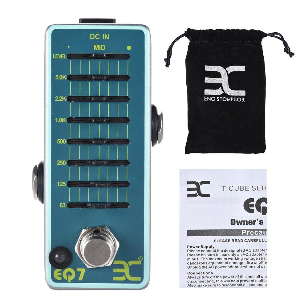 ENO EX EQ7 กีตาร์ควอไลเซอร์ผลเหยียบ 7-Band EQเปลือกโลหะเต็มทรูบายพาส - Effect Pedal World - ThaiPick