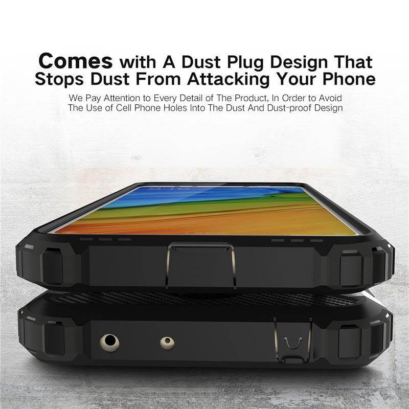 For Xiaomi Redmi 5 Plus Case, Luxury Hard Rugged Hybrid Armor ...
