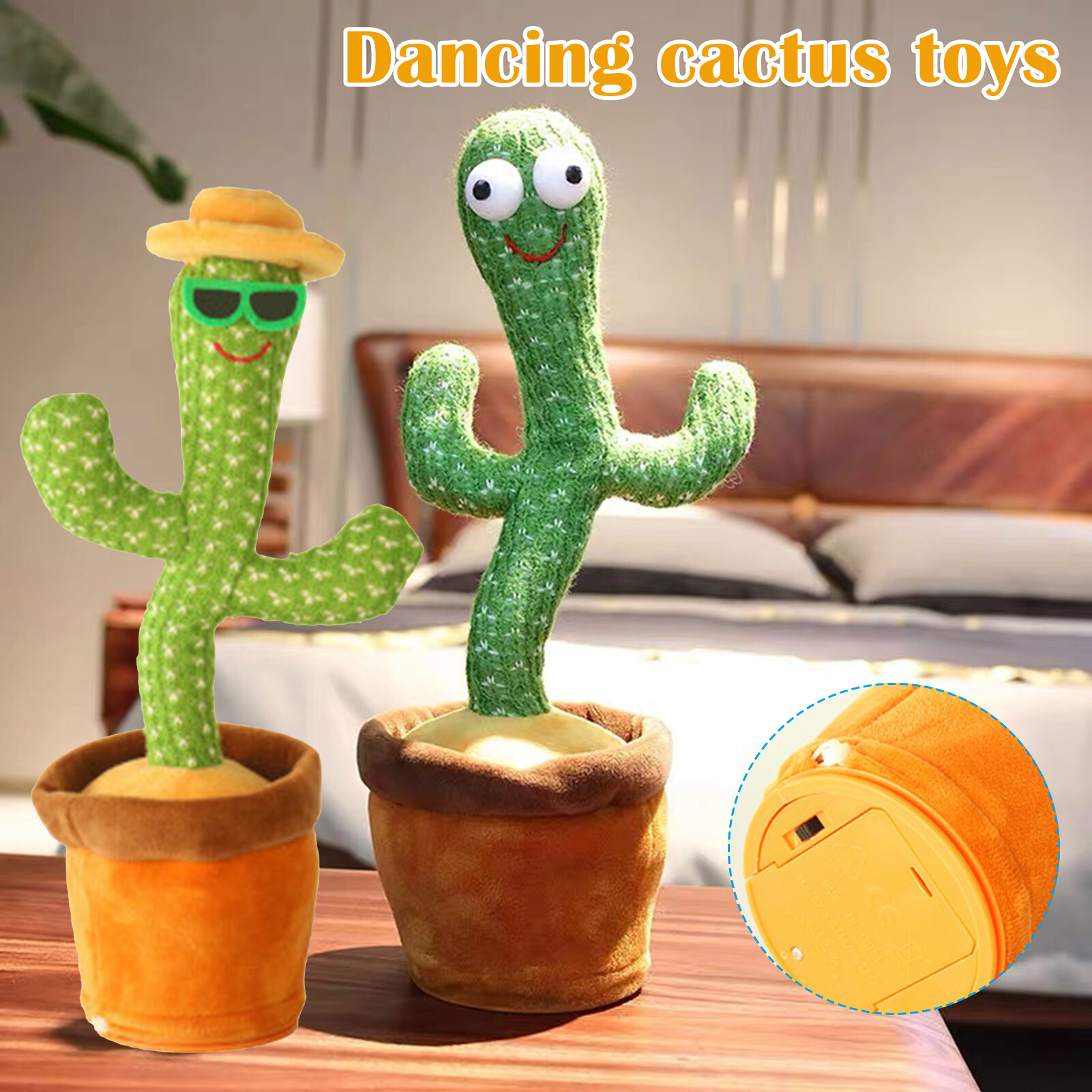 Geral Electric Cactus Plush Toy Super Cute Talking Recording Dancing ...