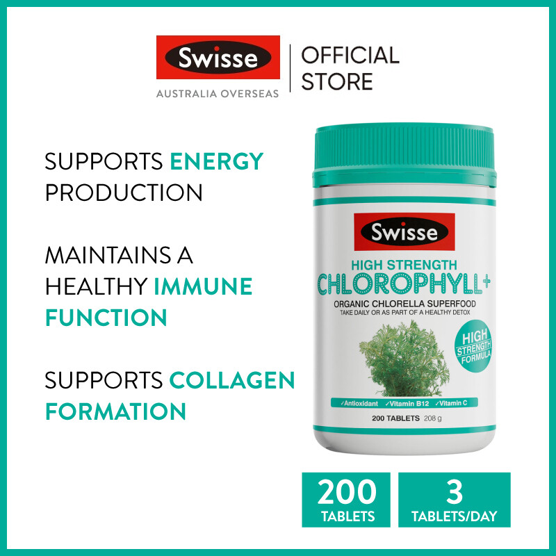 Swisse Ultiboost Chlorophyll+ 200 Tablets (EXP:12 2024) | Lazada Indonesia