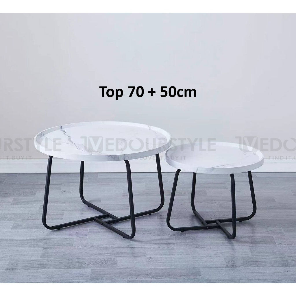 Vedourstyle Sintered Stone Ceramic Coffee Table 2in1 Marble Design ...