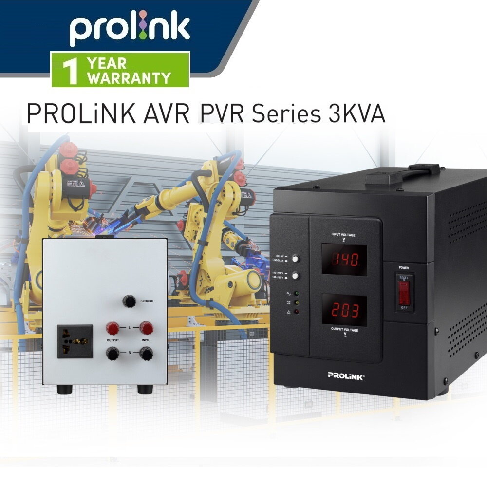 Prolink [3KVA | 2400W] AVR Automatic Voltage Regulator Voltage ...