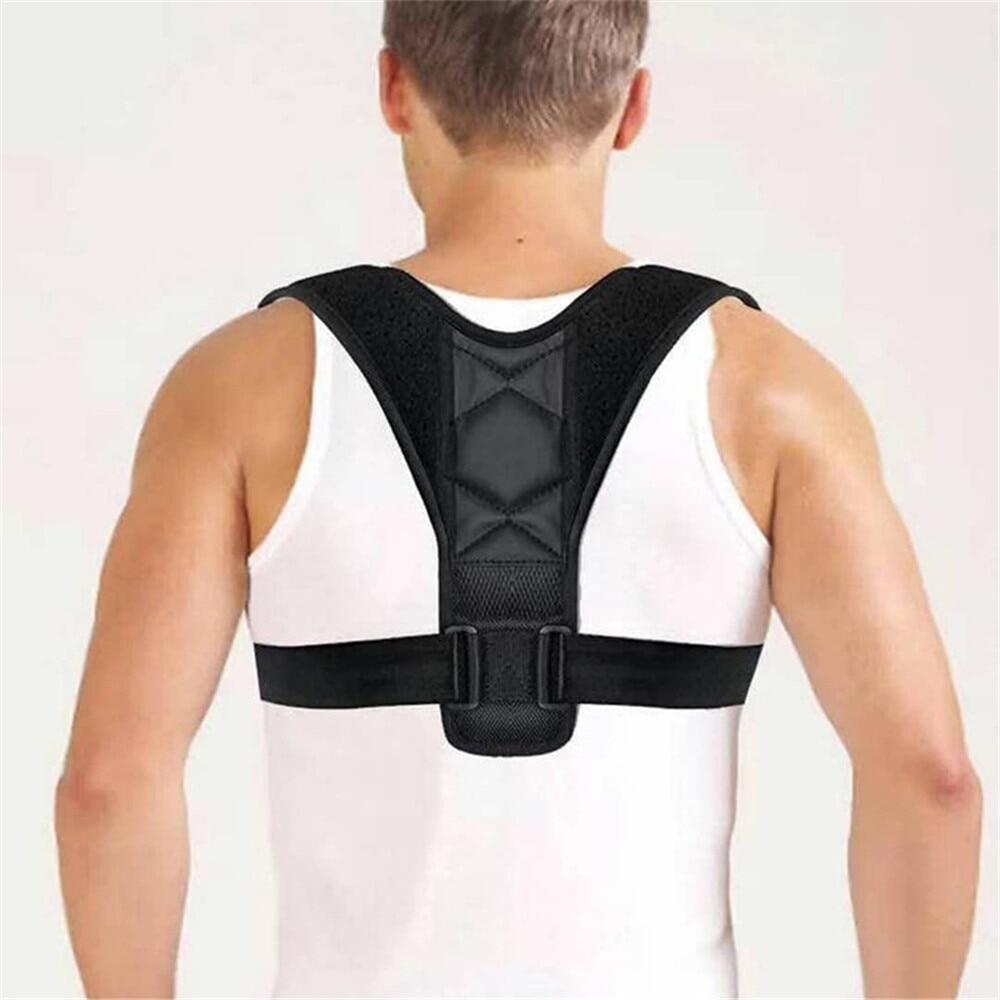 Posture Corrector Adjustable Back Support Belt Spine Back Shoulder ...