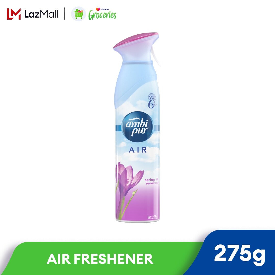 Ambi Pur Air Freshener Spring & Renewal Air Effect Aerosol Spray 275g ...