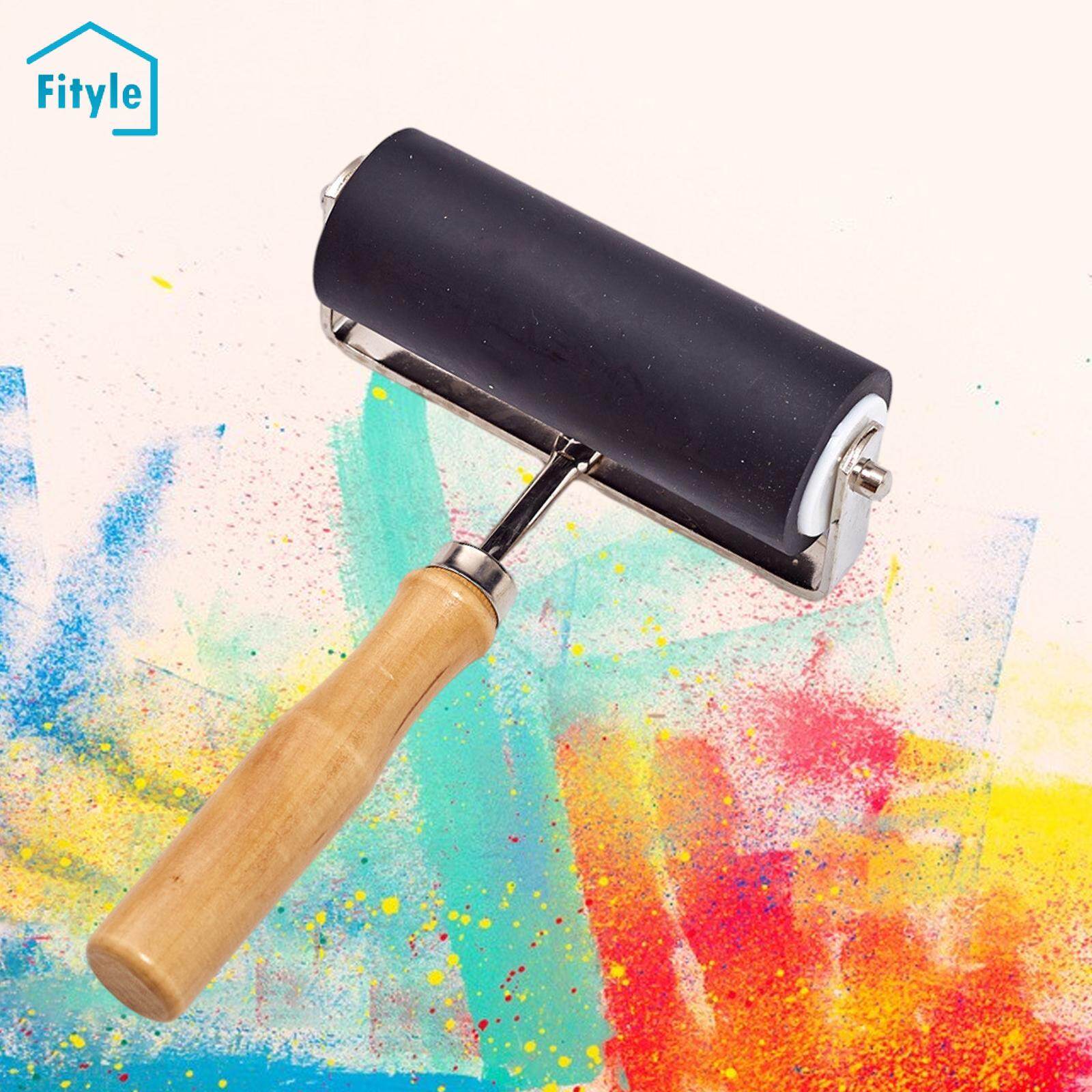 Fityle Professional Rubber Roller Crafts Glue Wallpaper Painting ...