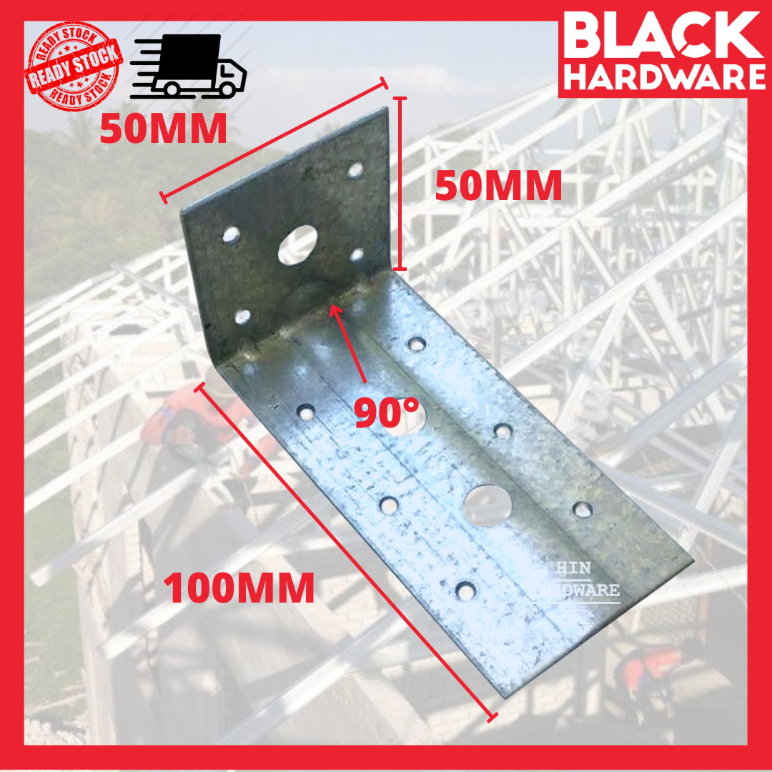 BLACK HARDWARE Mild Steel Besi Roof roofing Corner Joint Zink Atap Besi ...