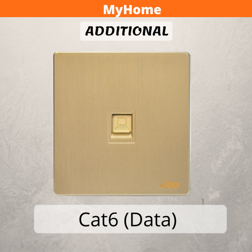 SIRIM Retouch Gold Ultra Rimless Electric Wall Switch Socket Modern ...